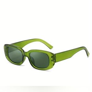 Accessories | Green Rectangular Sunglasses | Poshmark